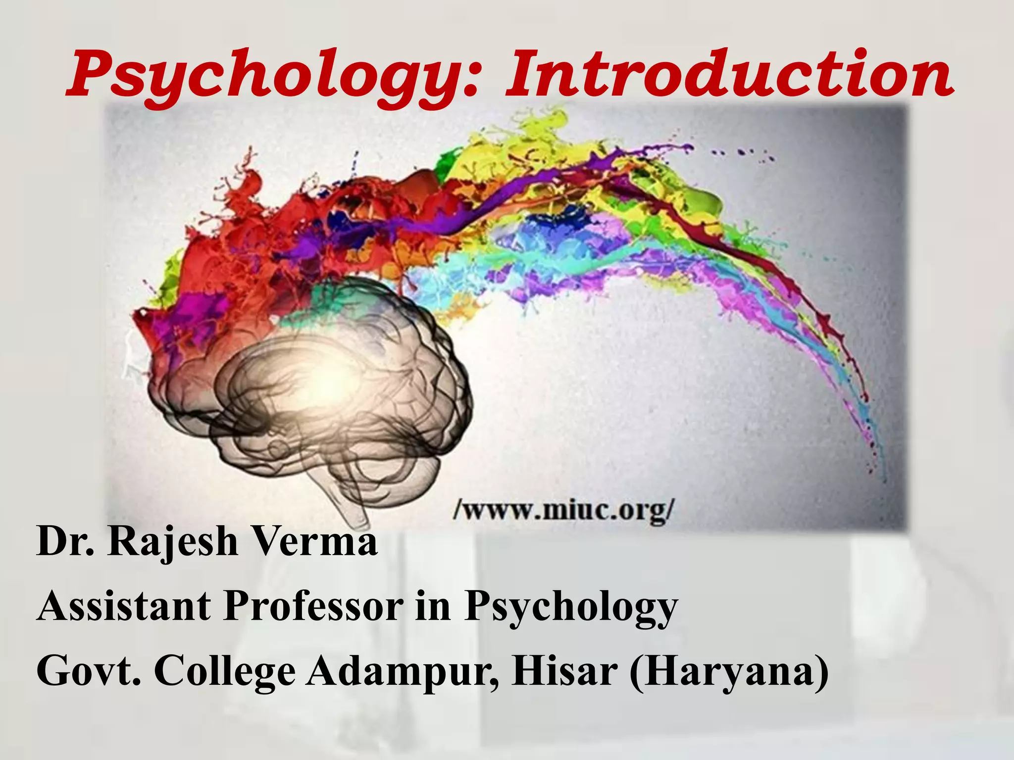 1 eng psychology an introduction | PPTX