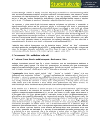 1 Environmental Ethics | PDF