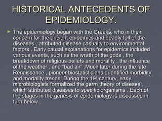 1 epidemiology course | PPT