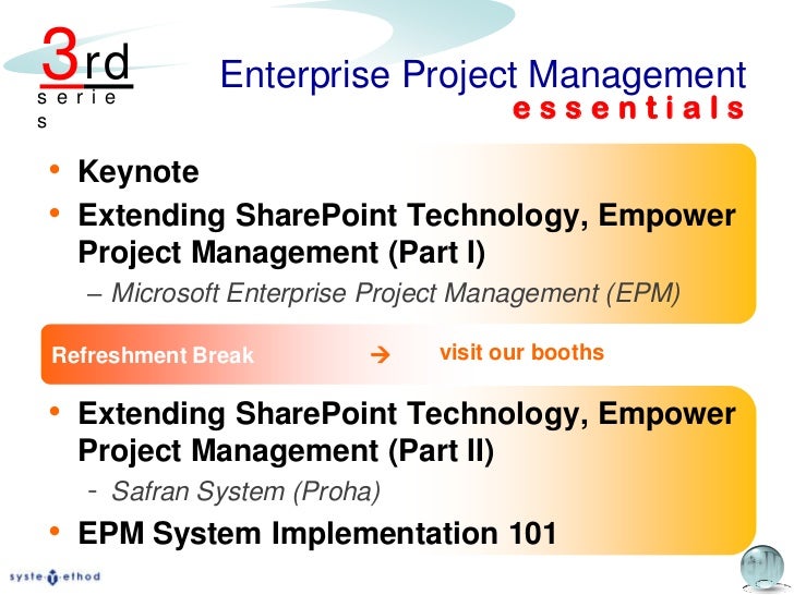 Enterprise Project Management Essential #3