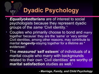 Equally yoked - Relationships - Love - Soulmate - Liberal Arts | PPT