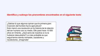 1ER AÑO - LENGUAJE - LOS PRONOMBRESsss - | PDF