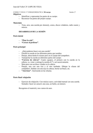 1 er ciclo mi cuerpo | PDF