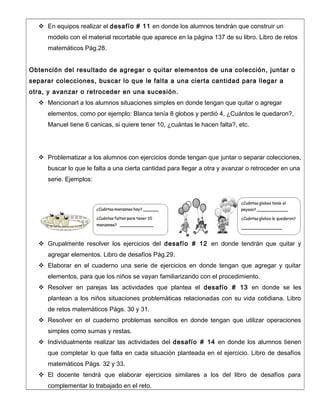 1er grado bloque 1 - desafíos matemáticos | DOC