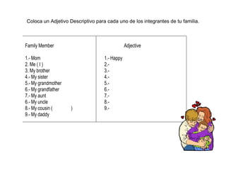 1er Nivel Adjectives and part of sentence.ppt | Operating Systems ...