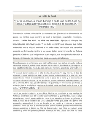 1er semana devocionales | PDF