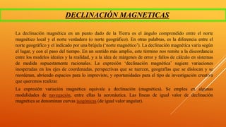 Clases de Ángulos y medidas, declinación magnética | PPTX