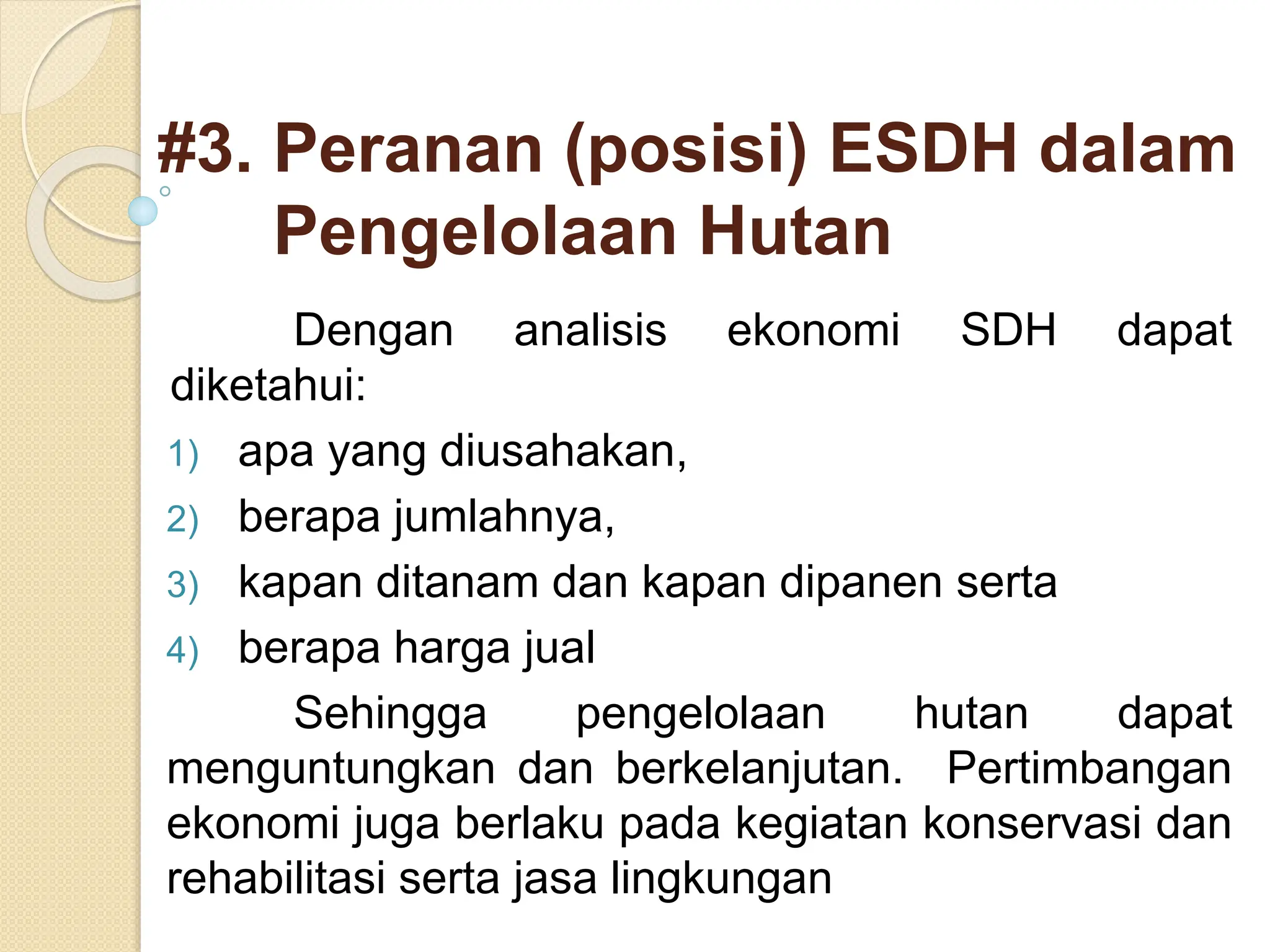 Materi 1 Ekonomi Sumberdaya hutan ppt kehutanan | PPTX