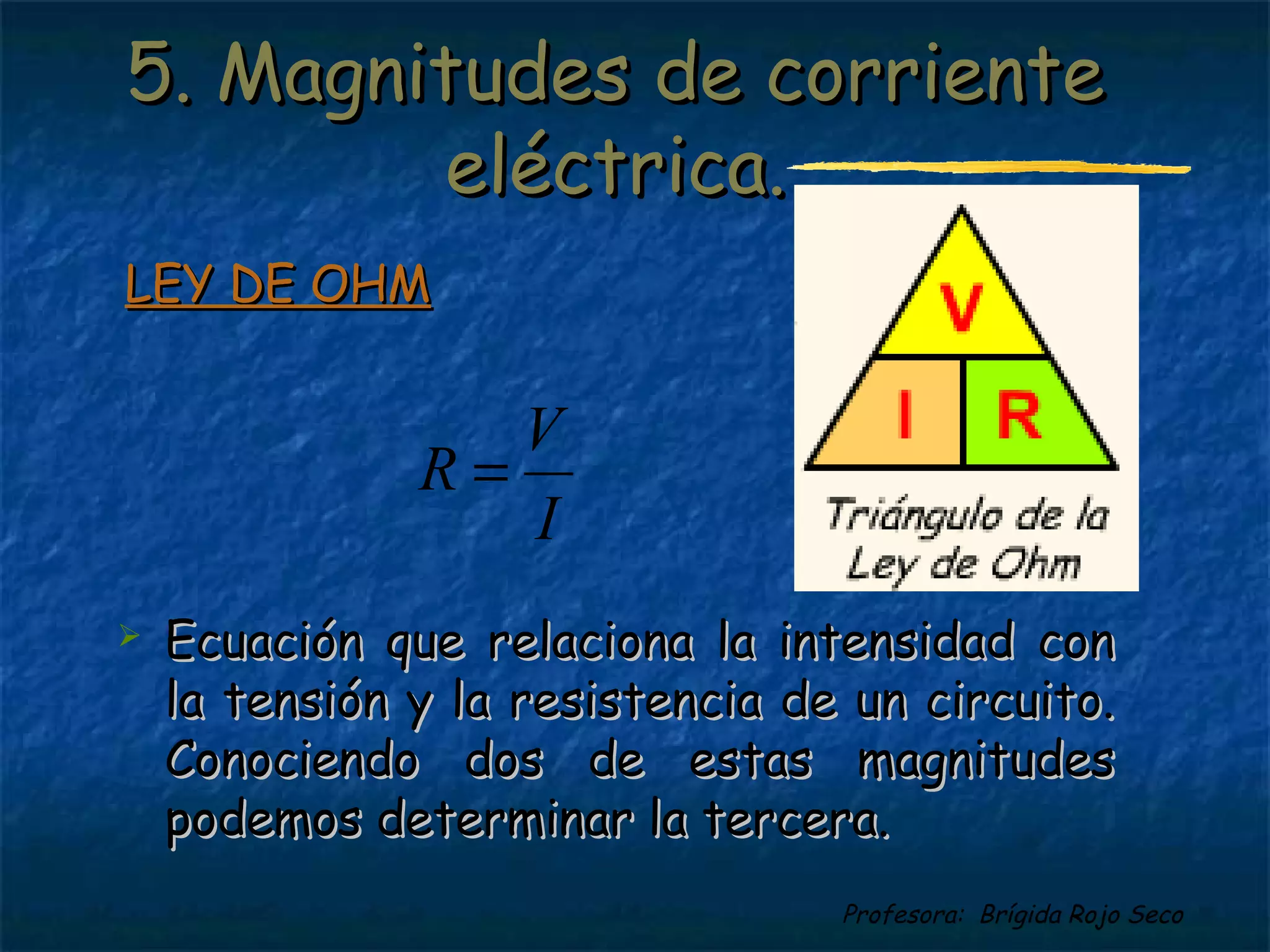 1º eso.ud5. circuitos electricos.tipos y magnitudes | PPT
