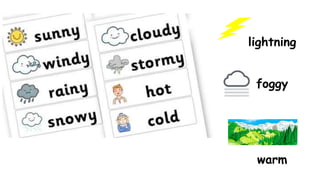 Weather vocabulary | PPTX