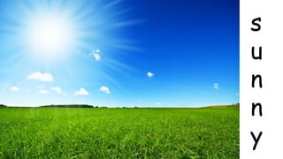 Weather vocabulary | PPTX