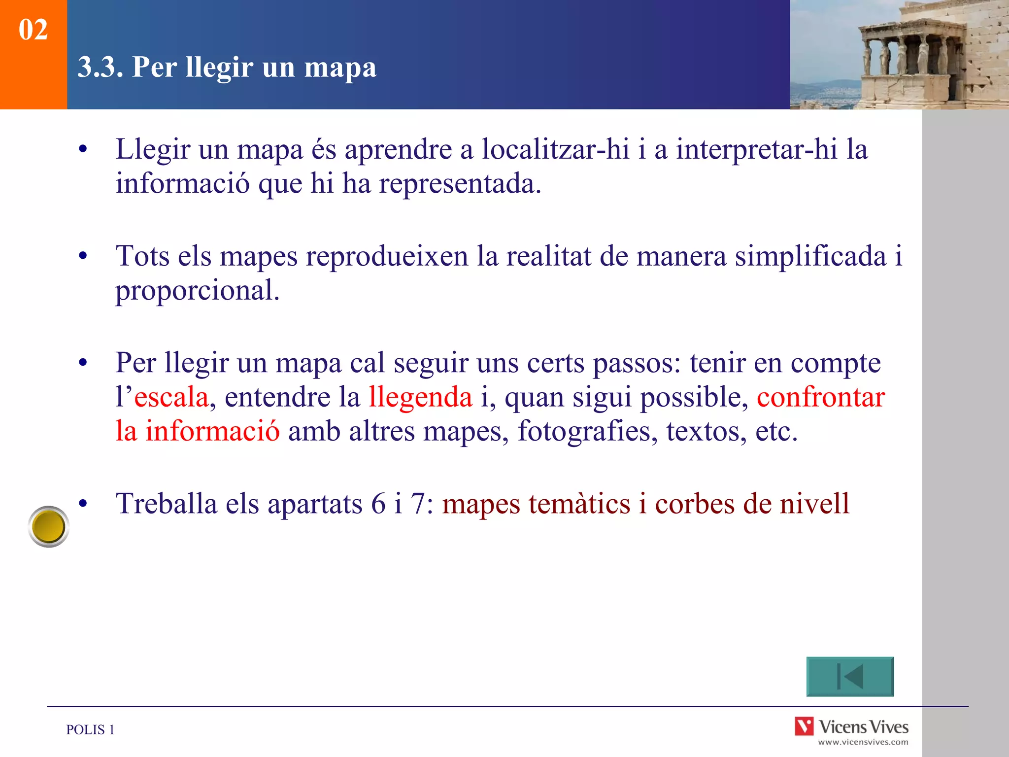1eso TEMA 2: ELS MAPES | PPT