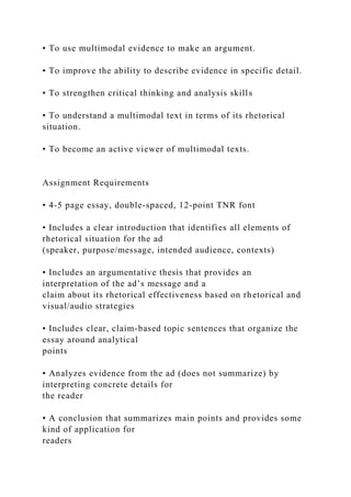 1 Essay #2 Multimodal Analysis In this 4-5 page p.docx