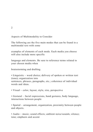 1 Essay #2 Multimodal Analysis In this 4-5 page p.docx