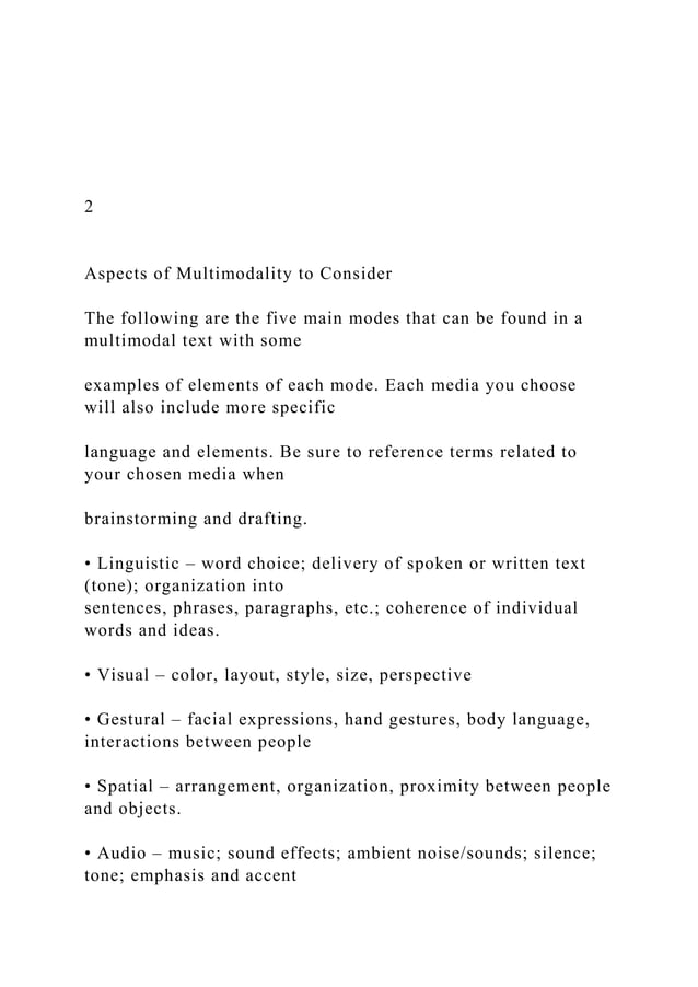 1 Essay #2 Multimodal Analysis In this 4-5 page p.docx