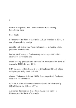 1 Ethical Analysis of The Commonwealth Bank Money Laund.docx
