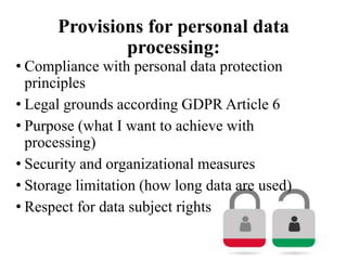 GDPR - New European Union Legislation | PPT