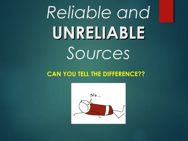 1 - Evaluating sources' credibility bb | PPT