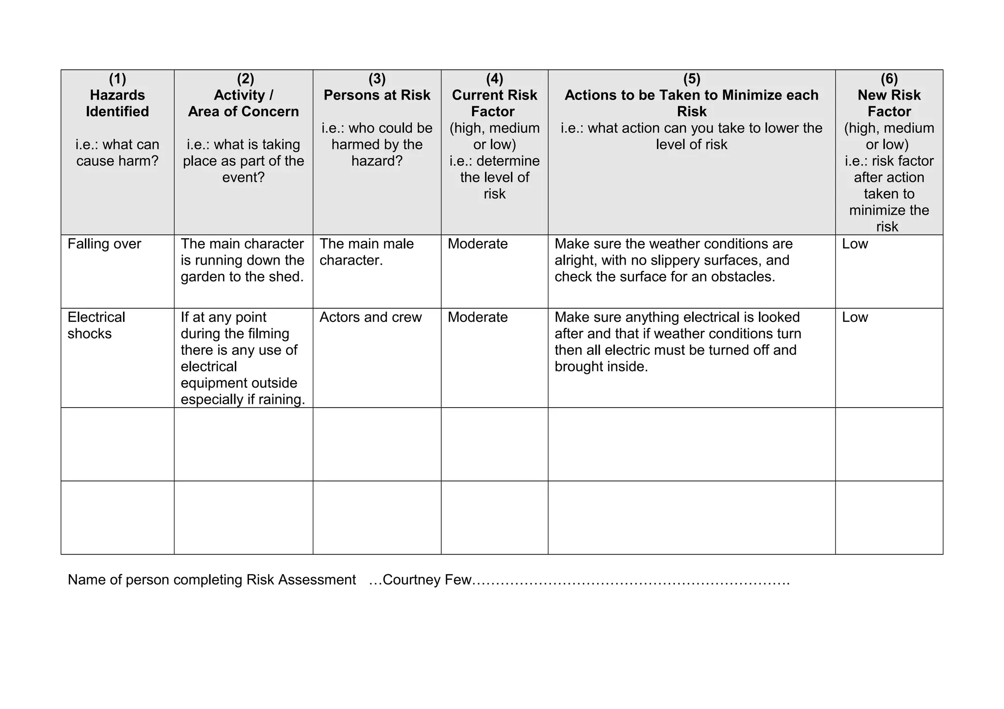 1 events filming risk assessment form-1 | DOC