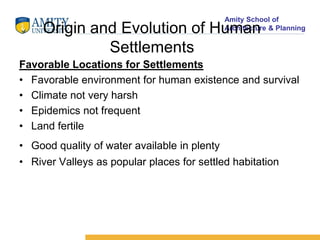 evolution of human settlements | PDF