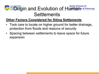 evolution of human settlements | PDF