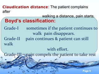 perpheral vascular disease & gangrene examination | PPT
