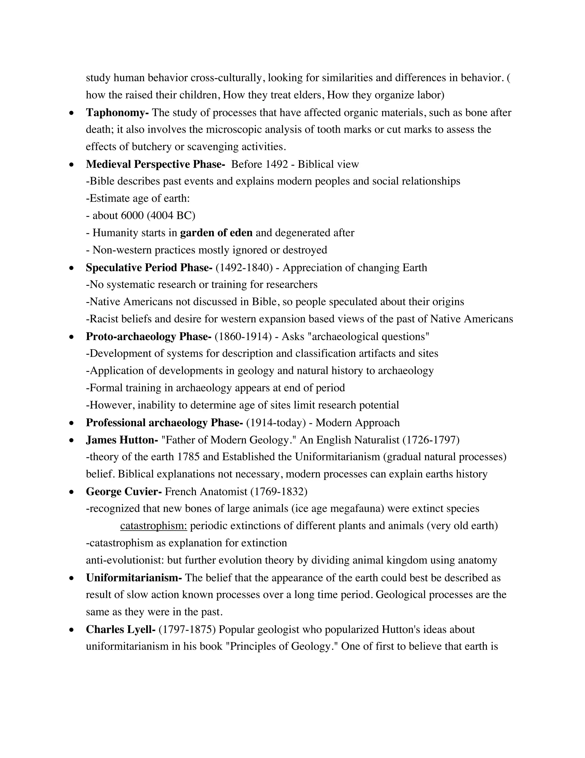 #1 Exam for world archaeology | PDF | Geology | Science