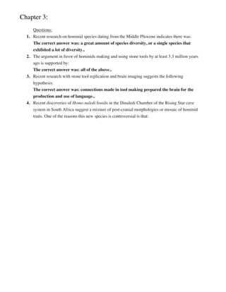 #1 Exam for world archaeology | PDF | Geology | Science