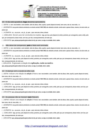 EXERCÍCIOS DE ORAÇÕES COORDENADAS | PDF