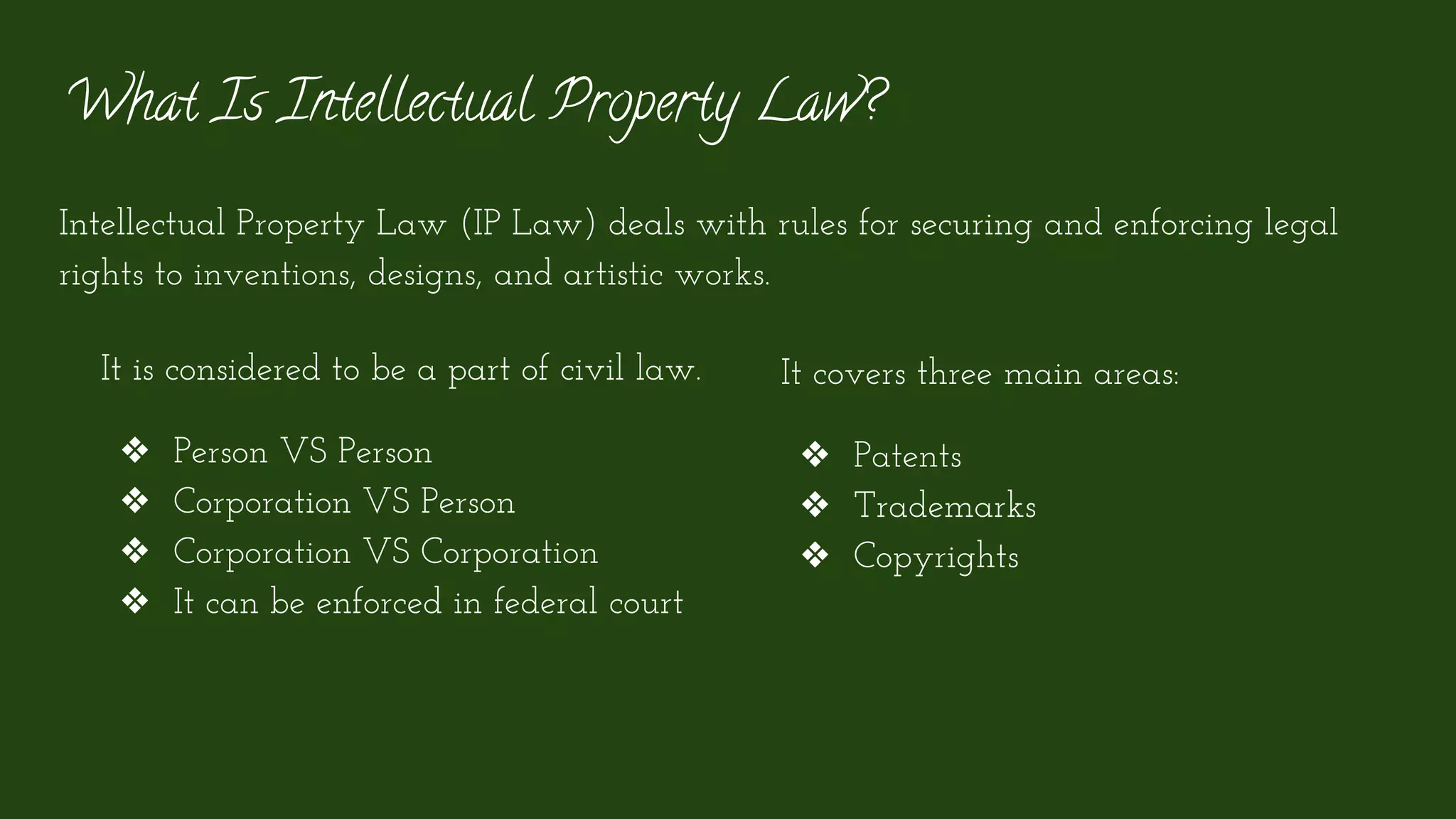 Intellectual property law | PPTX