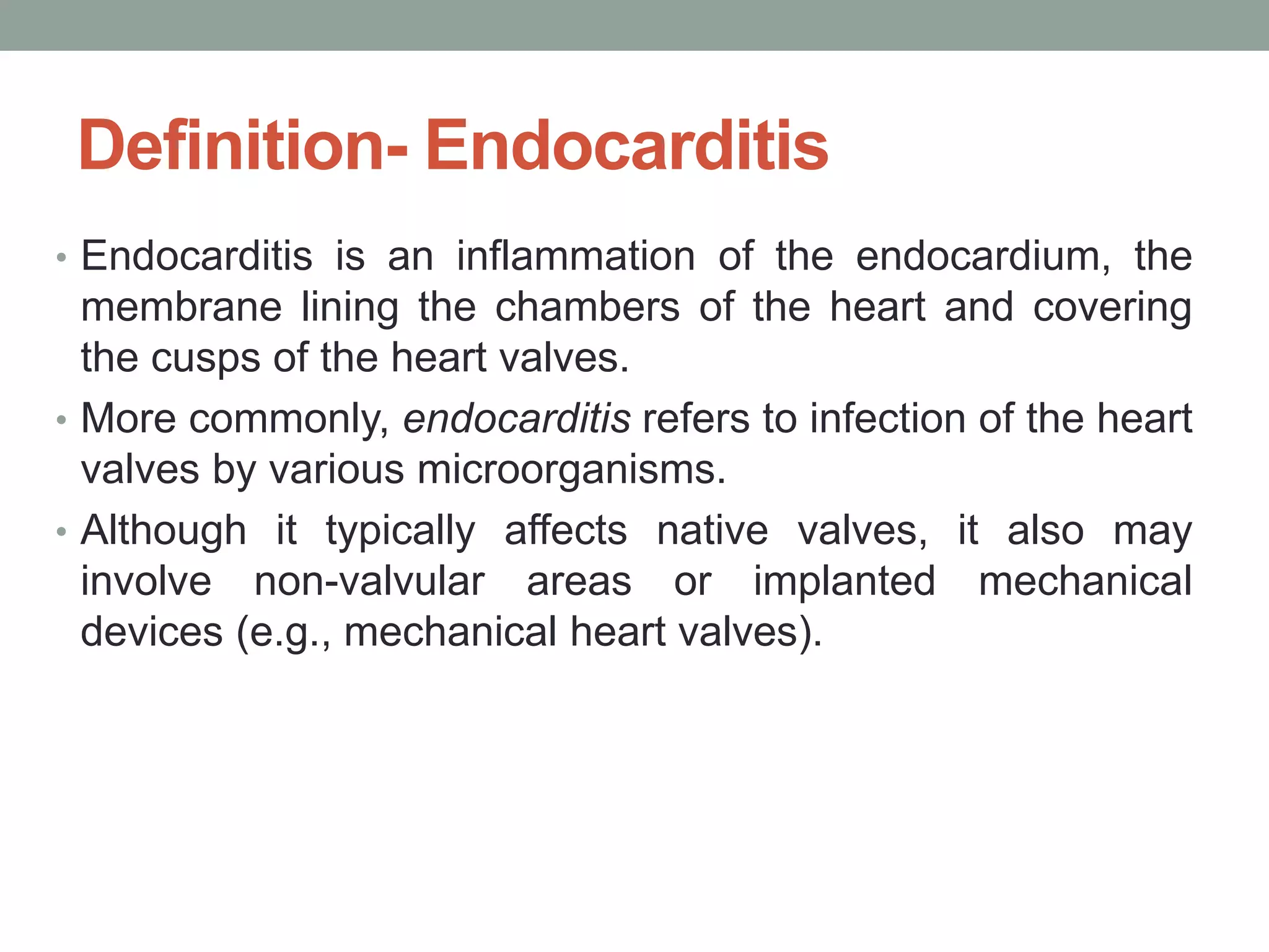 ENDOCARDITIS | PPTX