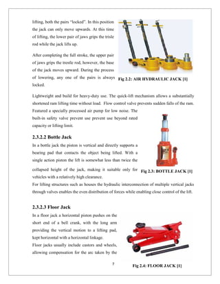 Hydraulic Jacking System For 4 Wheelers | PDF