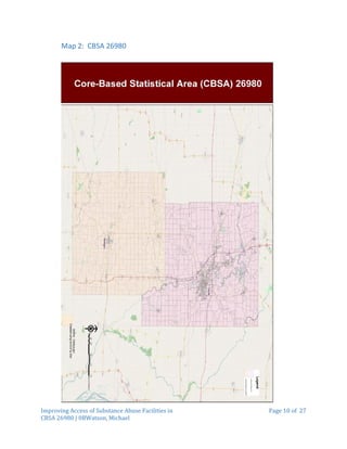 Improving Access of Substance Abuse Facilities in CBSA 26980 | PDF ...