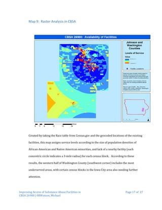 Improving Access of Substance Abuse Facilities in CBSA 26980 | PDF ...