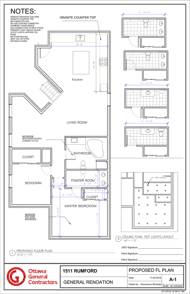 1511 RUMFORD PROPOSED AND EXISTING FLOOR PLAN | PDF