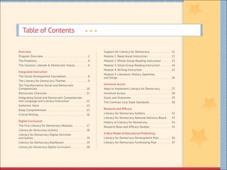 Literacy for Democracy Brochure | PDF