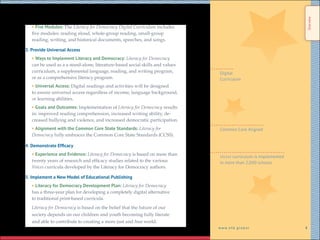 Literacy for Democracy Brochure | PDF