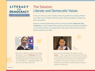 Literacy for Democracy Brochure | PDF