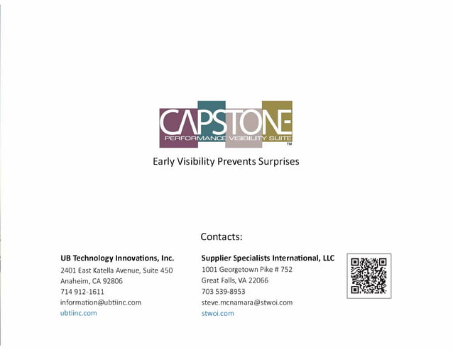 UBTI CAPSTONE Brochure | PDF