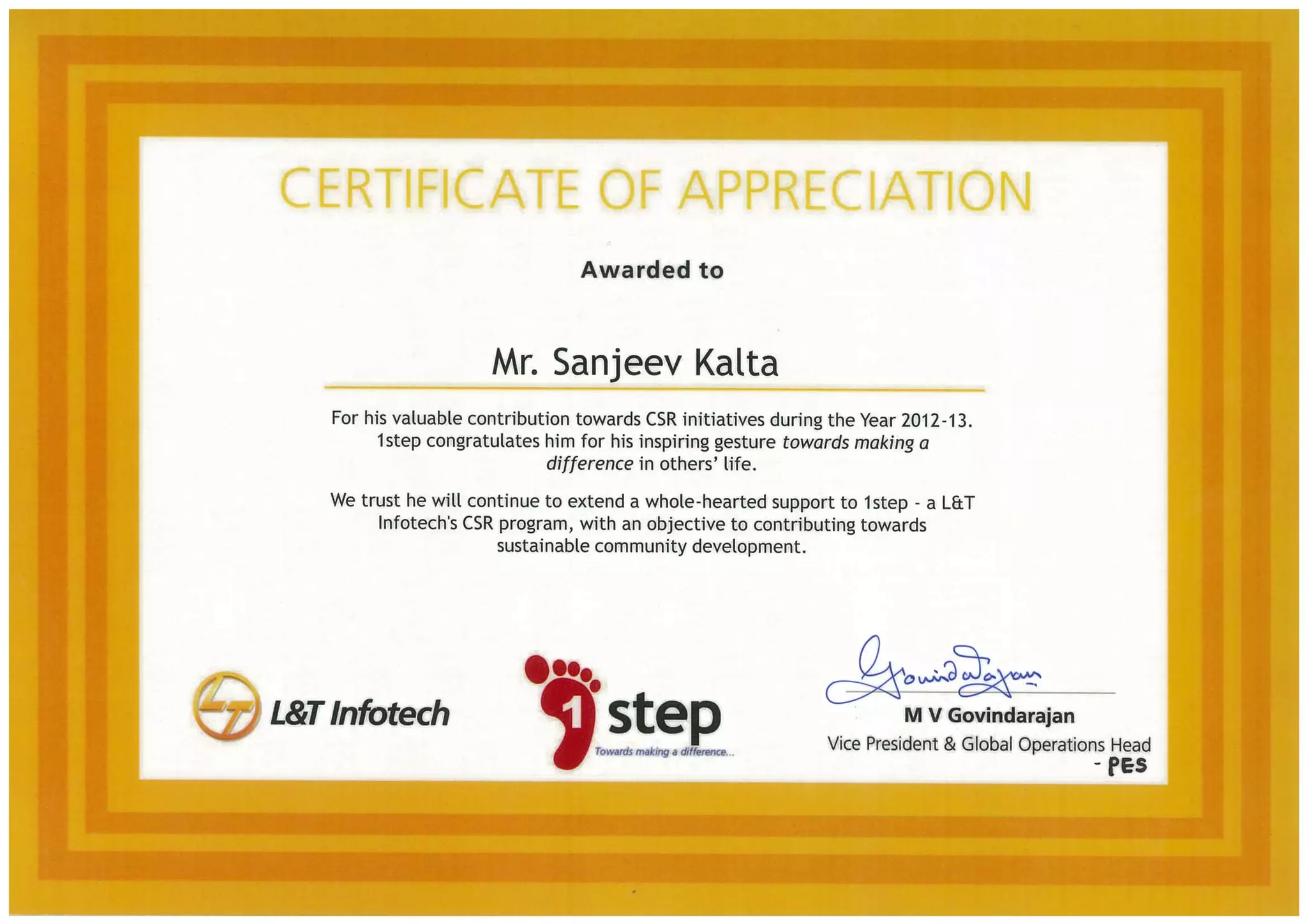 L&T Certificate | PPT
