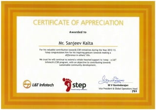 L&T Certificate | PDF