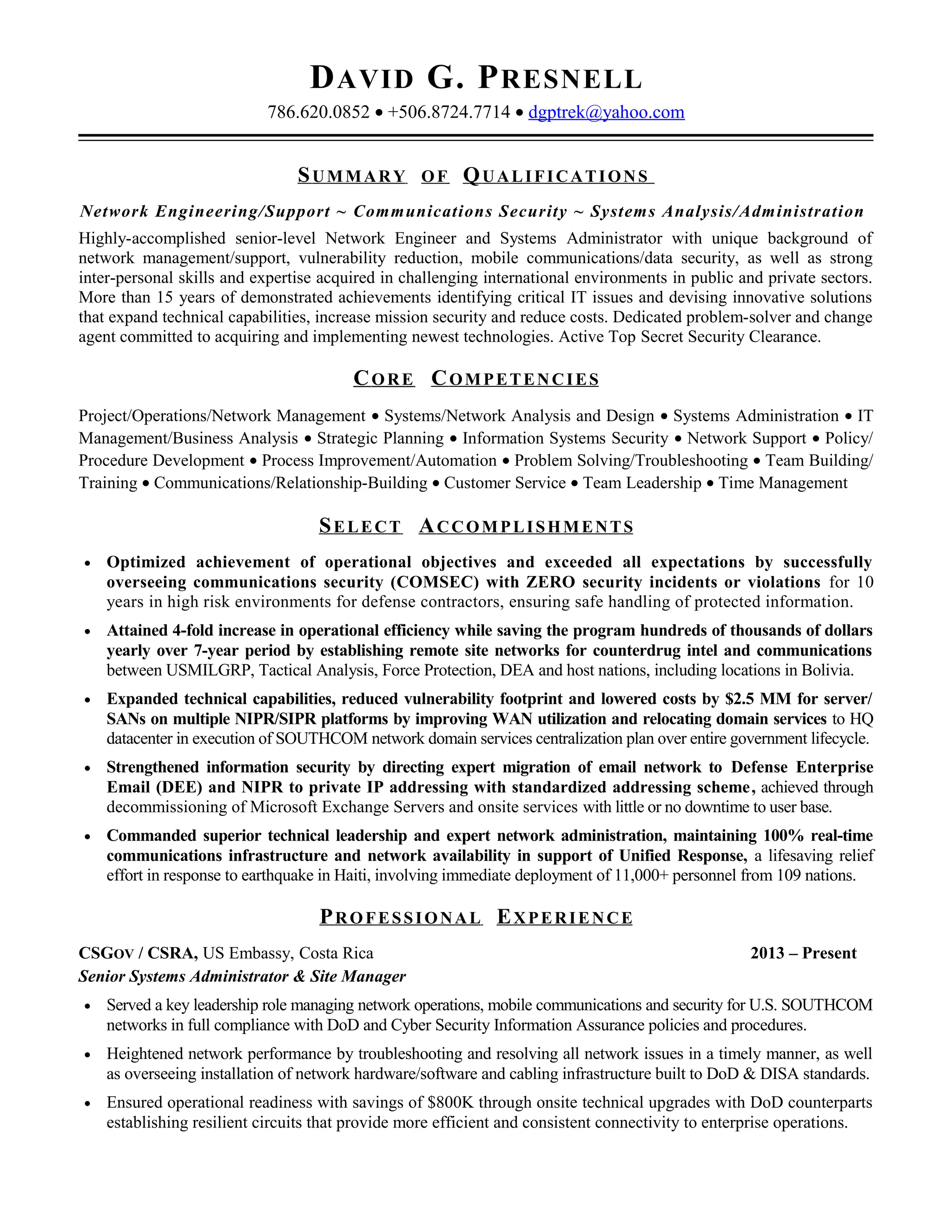 Presnell David_2017 - Resume | DOC