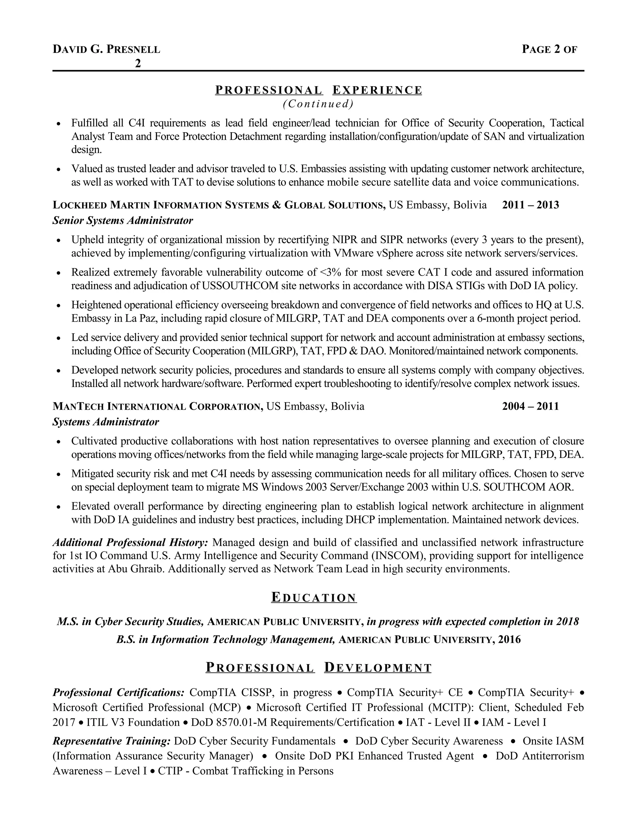 Presnell David_2017 - Resume | DOC