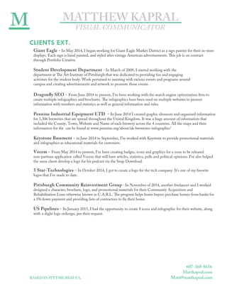 Matt Kapral Resume | PDF | Desktop Publishing | Computer Software and ...