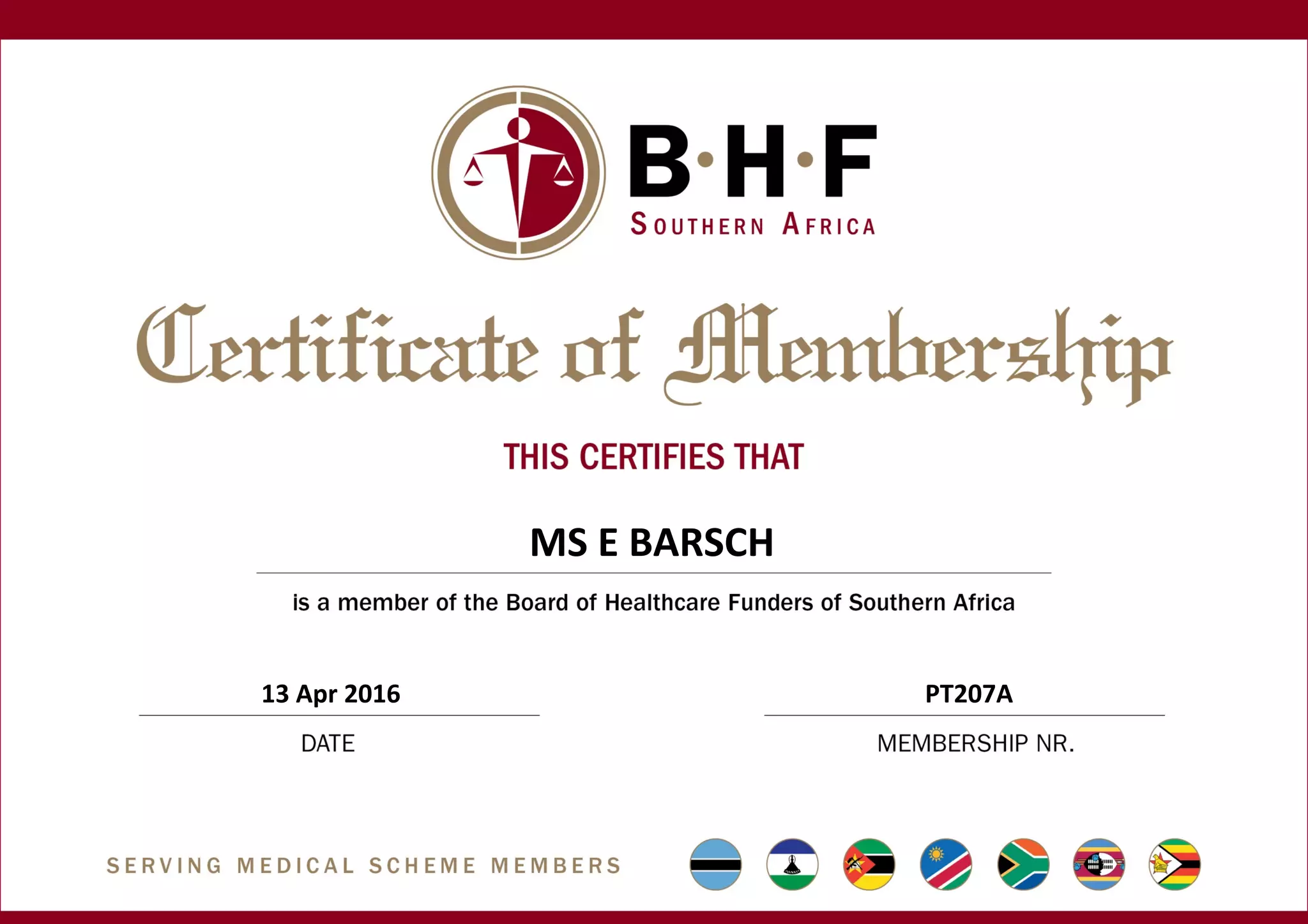 BHF Certificate | PDF