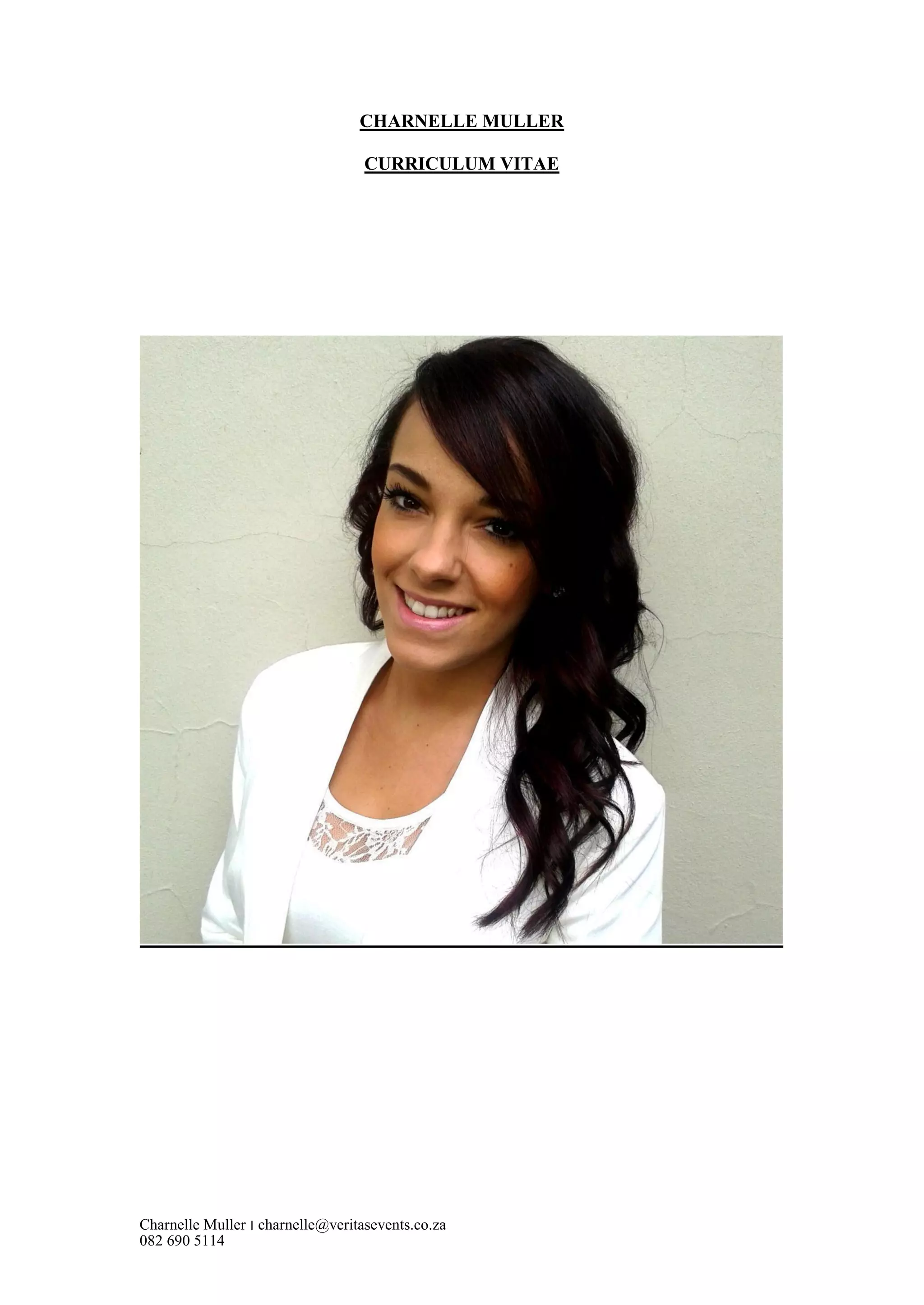 Charnelle Muller CV - PDF | PDF | Career Advice | Careers