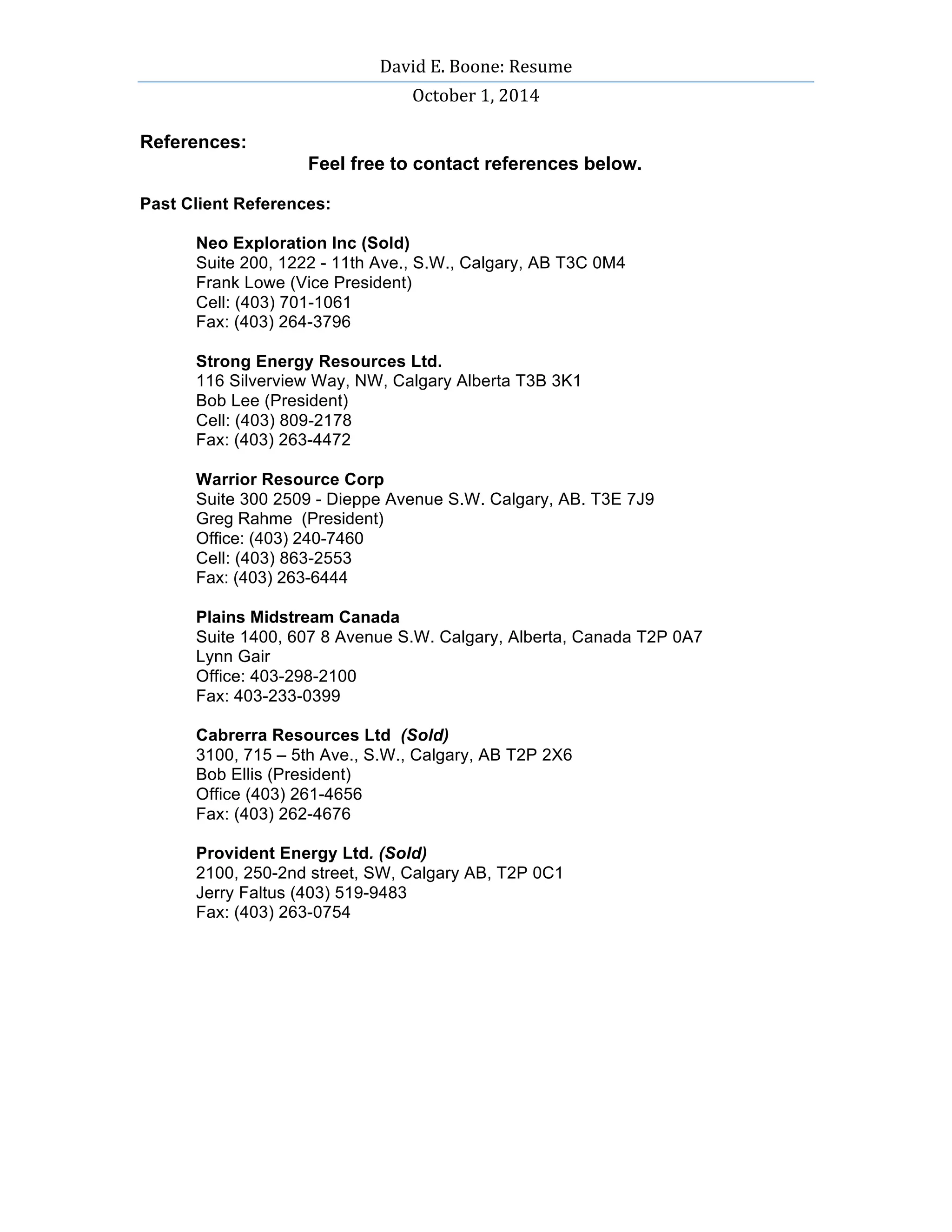 David Boone Landman Resume revised | PDF