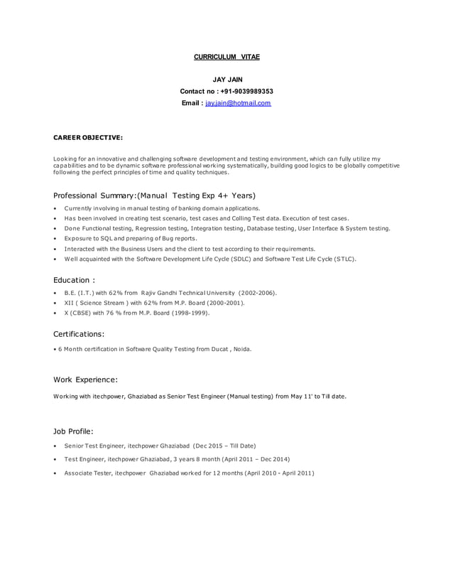 Jay CV | DOCX