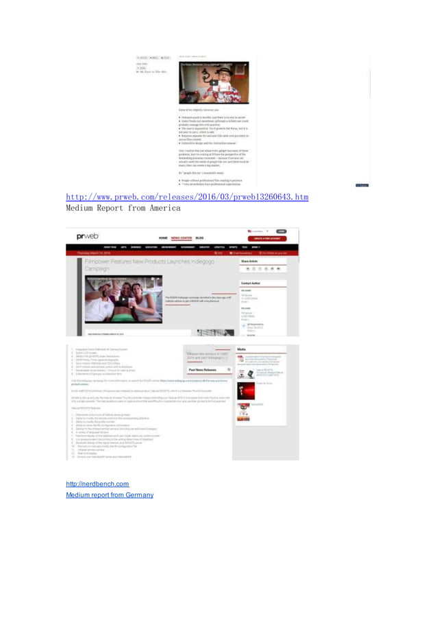 Media Report for Roxor Gimbal Camera | DOCX