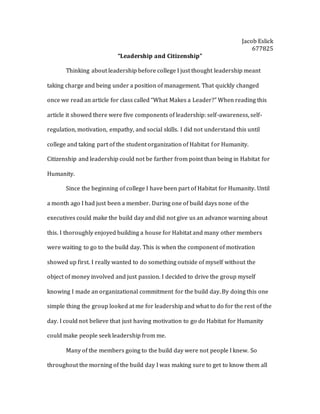 Citizenship and Leadership | DOCX